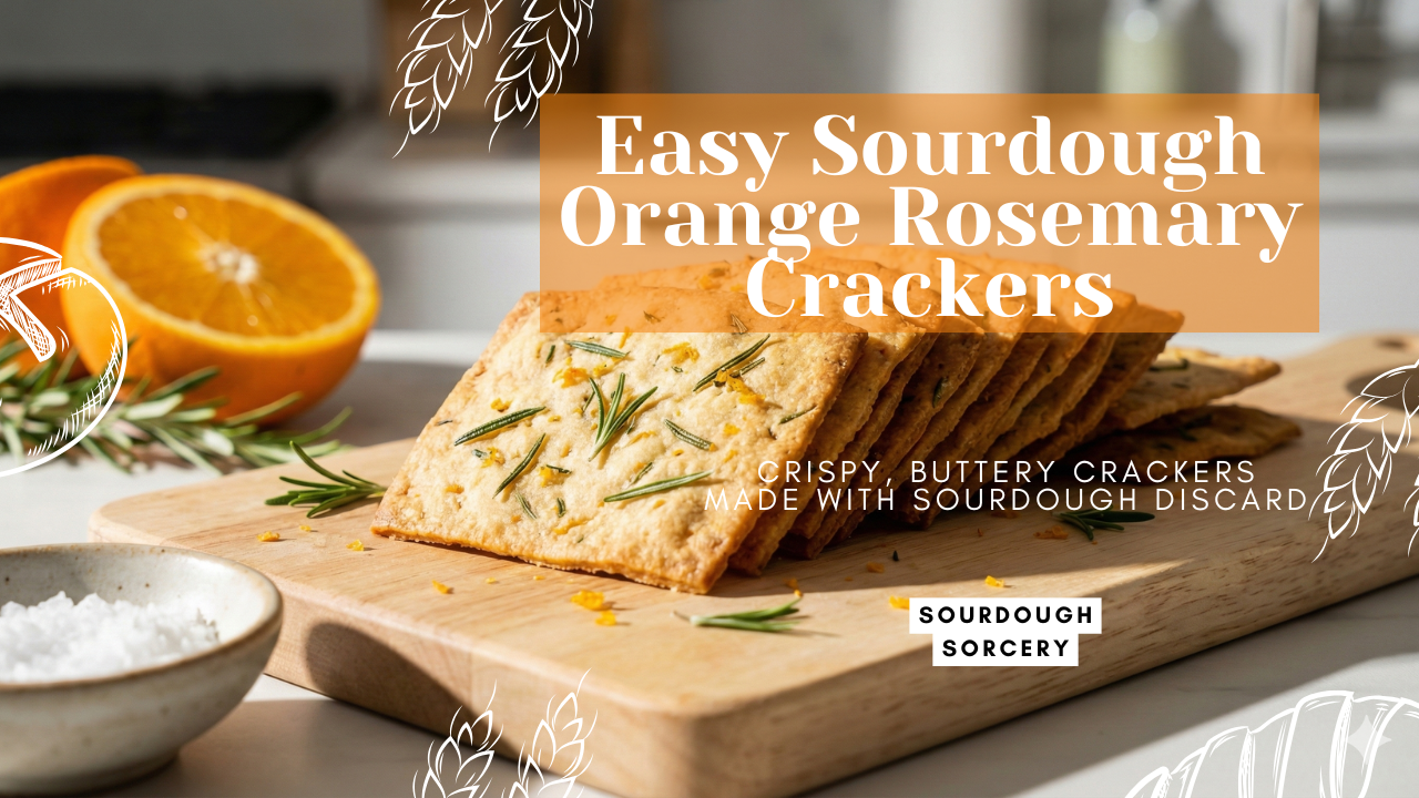Sourdough Orange Rosemary Crackers (Easy Discard Recipe) – SourdoughSorcery